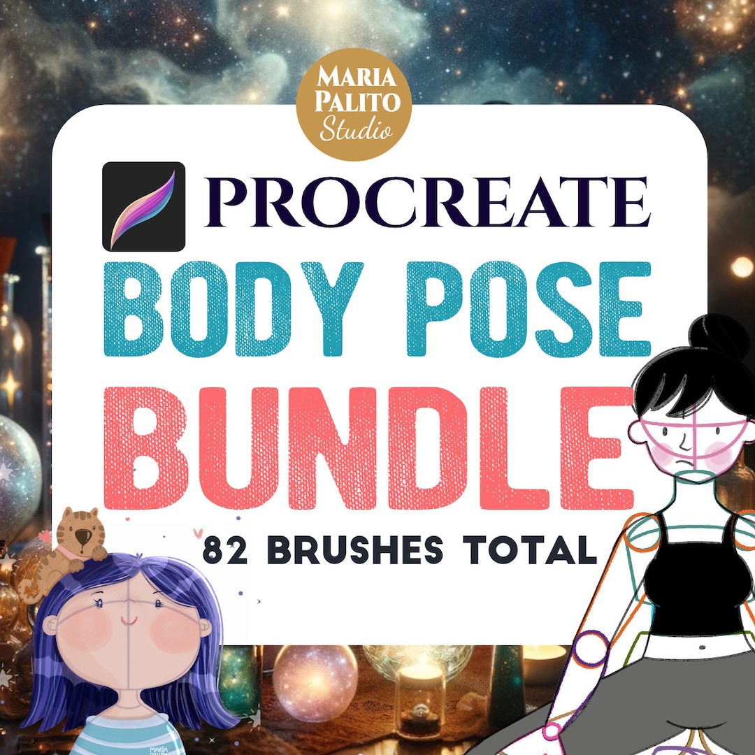 PROCREATE Body Pose Creator Bundle Drawing Tool: Pose & Proportion ...