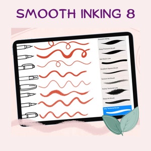 LINEART Procreate Brushes, INKING, Outline Digital Drawing, Fine Liners Brushes for iPad ...