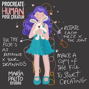 PROCREATE Body Pose Creator Human Anatomy & Proportion Body Figure ...