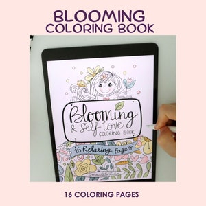 64 Procreate Coloring Pages Bundle, 4 PROCREATE Digital Coloring Books ...