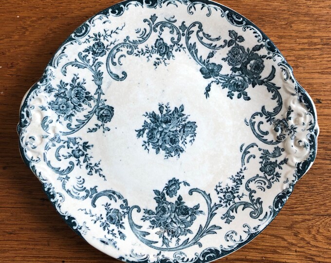 Antique German Blue & White Dinner Plate, Royal Bonn 1755 ...