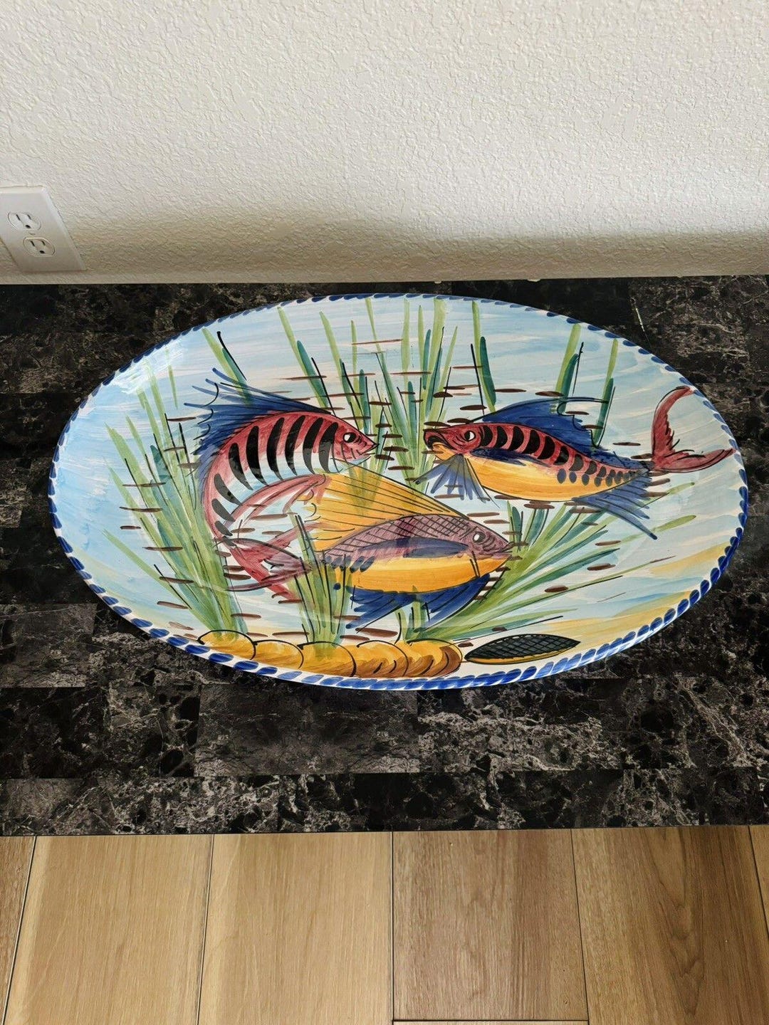 Beautiful Hand-painted Italian Ceramic Platter - Etsy