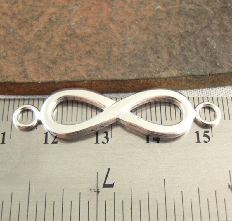 Sterling Silver Infinity Large Curved Link 11mm X 42mm | Etsy