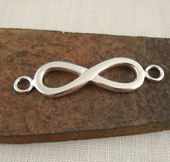 Sterling Silver Infinity Large Curved Link 11mm X 42mm | Etsy