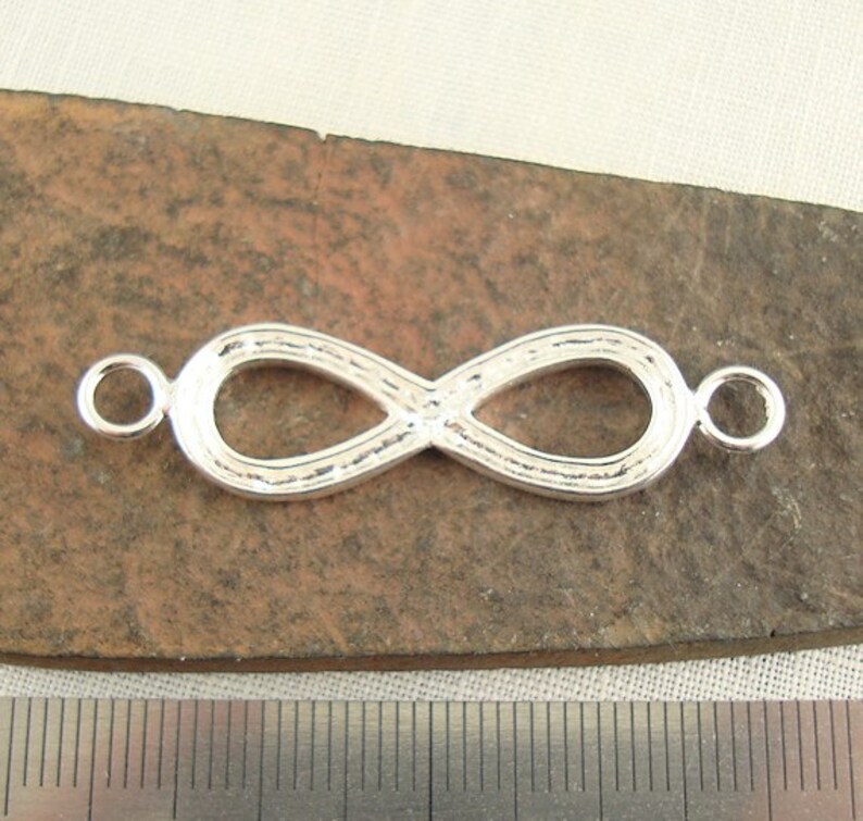 Sterling Silver Infinity Large Curved Link 11mm X 42mm | Etsy
