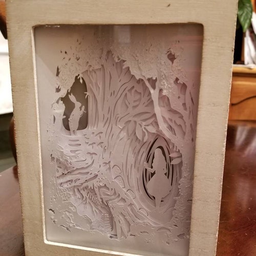 Alice in Wonderland 3D Shadow Box - Etsy