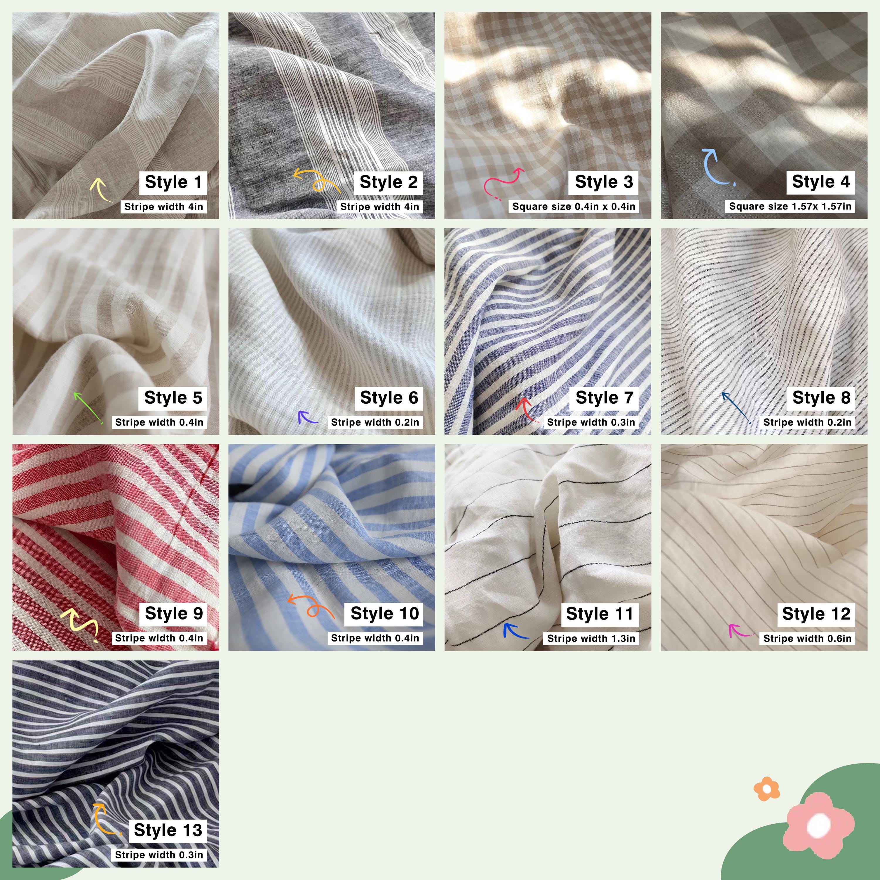 Extra Wide Linen Fabrics - 100% Linen Fabric by the Yard for Bedding ...