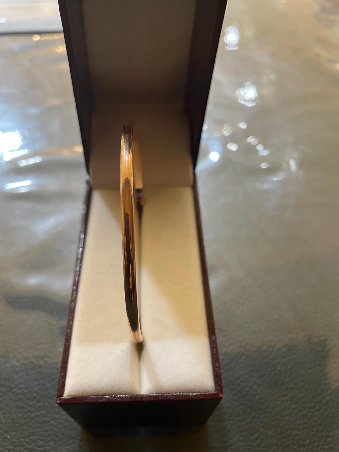 9ct Solid Yellow Gold Golf Bangle - Etsy