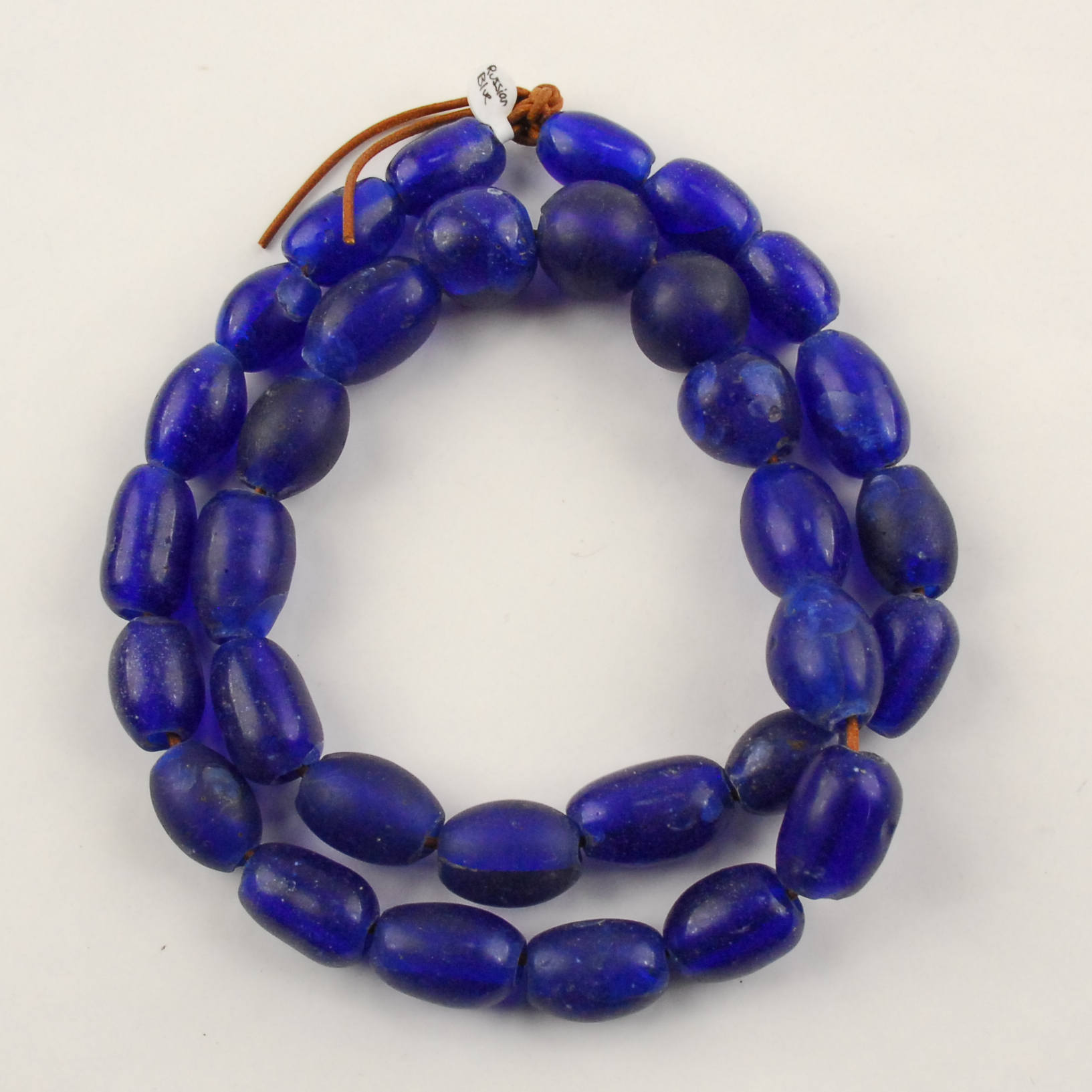 Collectible Russian Blue Glass Trade Beads | Etsy