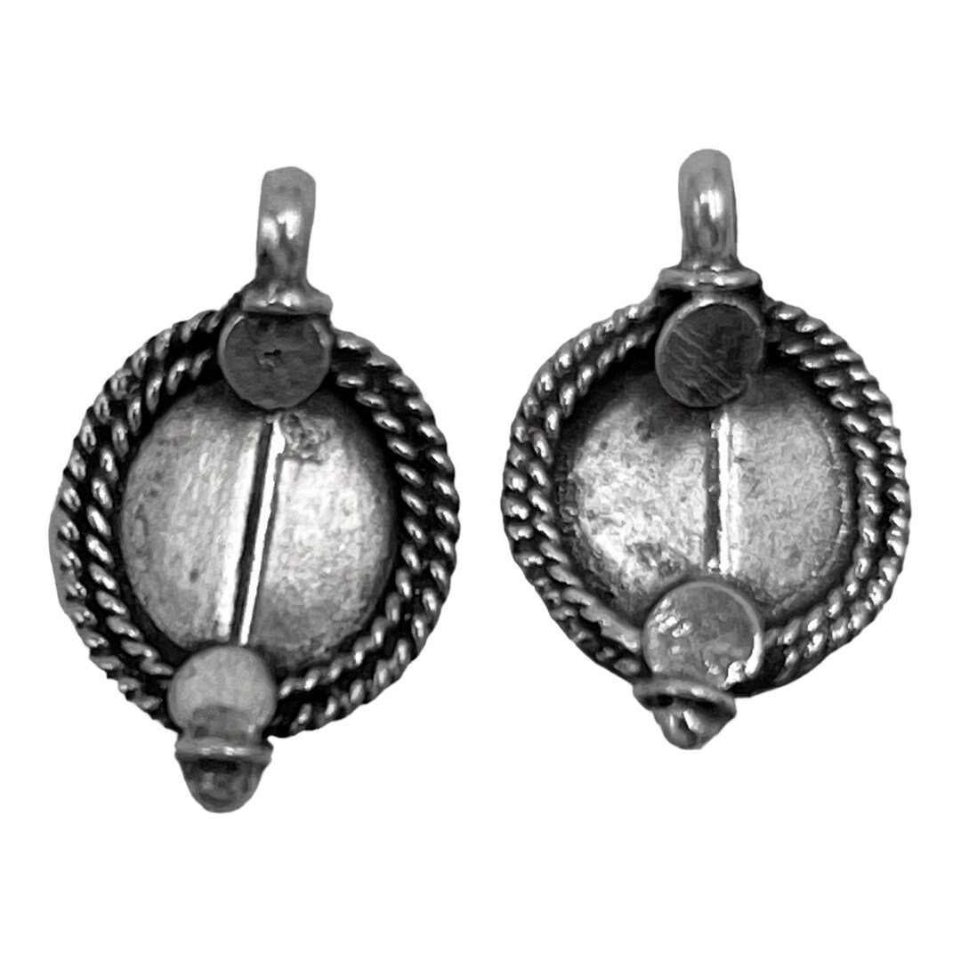 2 Sterling Silver Coin Charms CH-B - Etsy