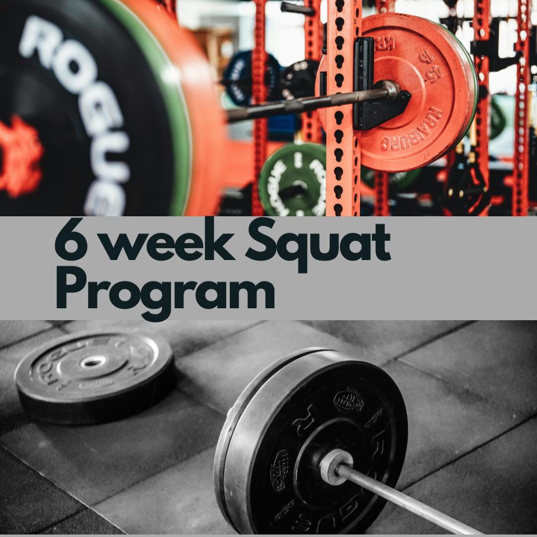 8 Week Squat Program PDF | Strength Training Plan | Glutes & Legs ...