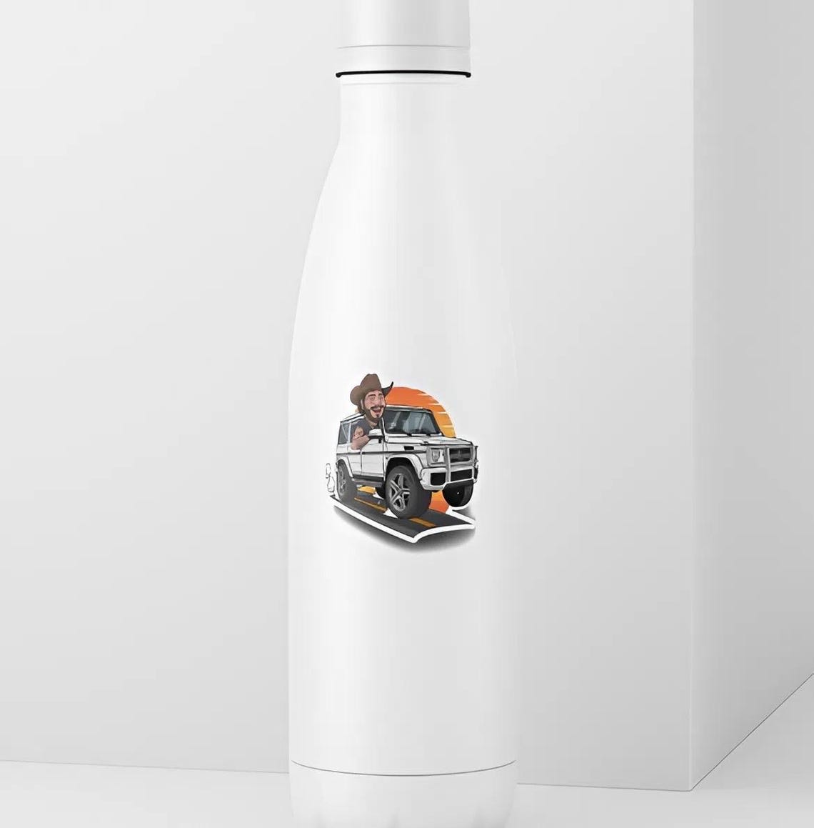 Post Malone Wagon Sticker | Cowboy Hat Posty Decal | Celebrity Fan Art ...