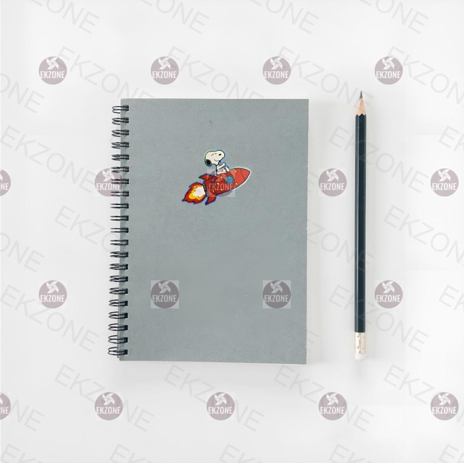 Snooop on Rocket Ship Sticker - Peanuts in Space Decal - Cute Cartoon ...