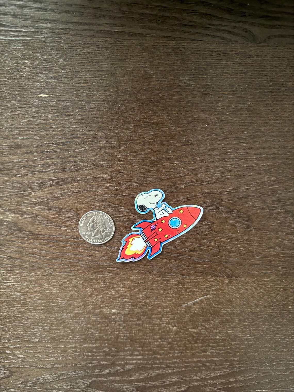 Snooop on Rocket Ship Sticker - Peanuts in Space Decal - Cute Cartoon ...