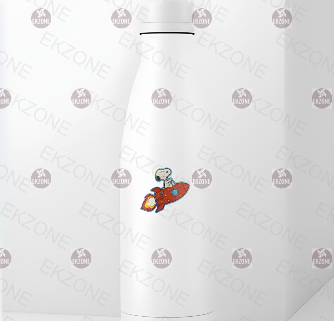 Snooop on Rocket Ship Sticker - Peanuts in Space Decal - Cute Cartoon ...