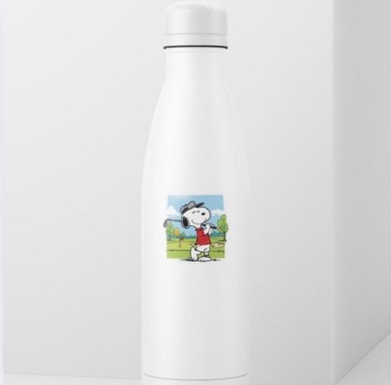 Snoopy Golfing Sticker | Peanuts Golf Decal | Cute Golfer Dog Art ...