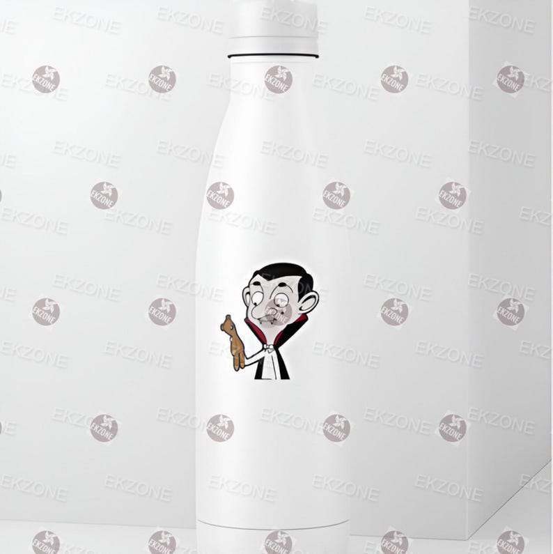 Mr. Bean Vampire Sticker | Funny Halloween Decal | Count Dracula ...