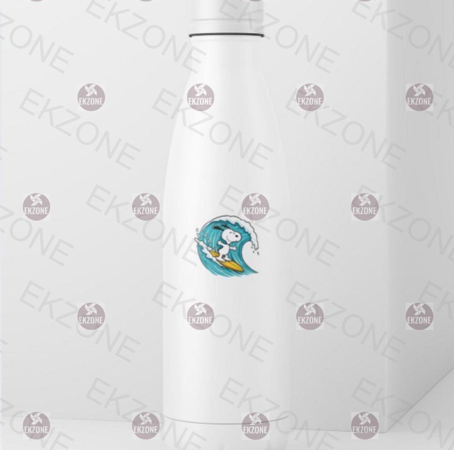 Snooop Surfing Sticker | Peanuts Ocean Wave Decal | Beach Vibe Art ...