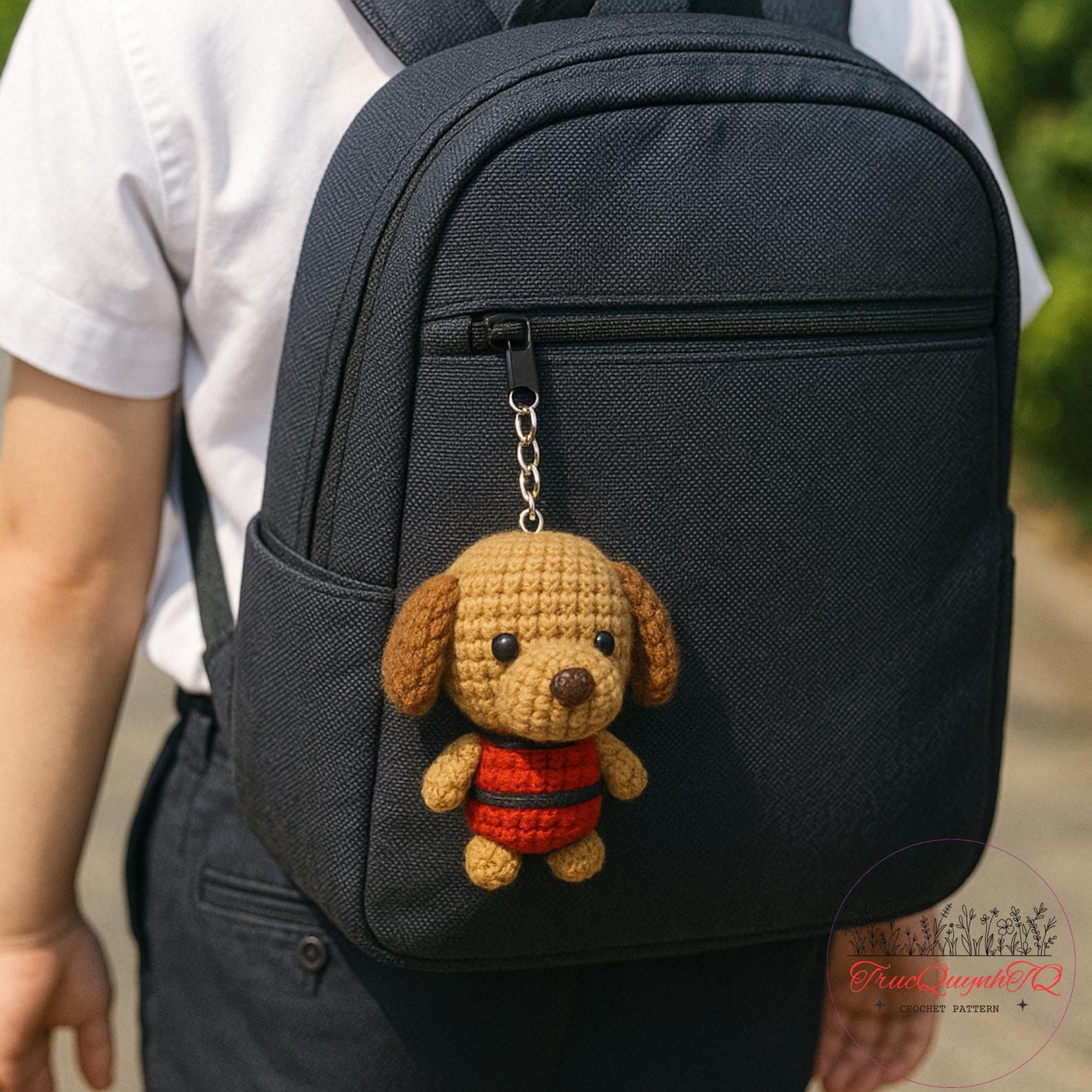 Amigurumi Dog Keychain Crochet Pattern PDF – Cute Puppy Plushie Toy ...