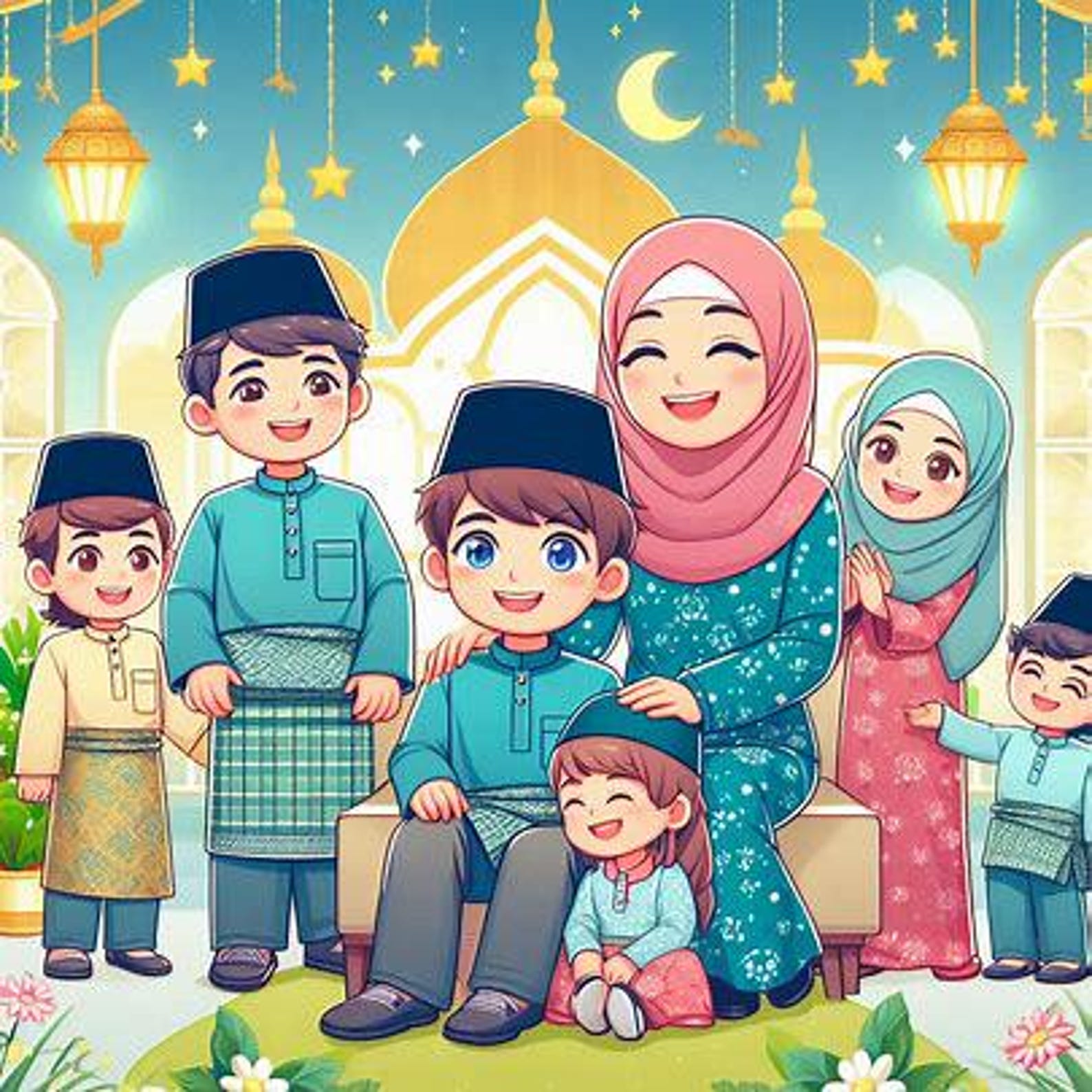 Kartun Hari Raya - Etsy