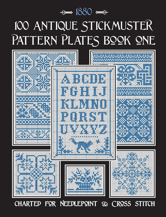 100 Antique Stickmuster Pattern Plates Book 1 Charted Patterns | Etsy