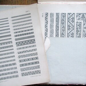 1882 Old German Embroidery Patterns 1st Portfolio by Julius Lessing ...