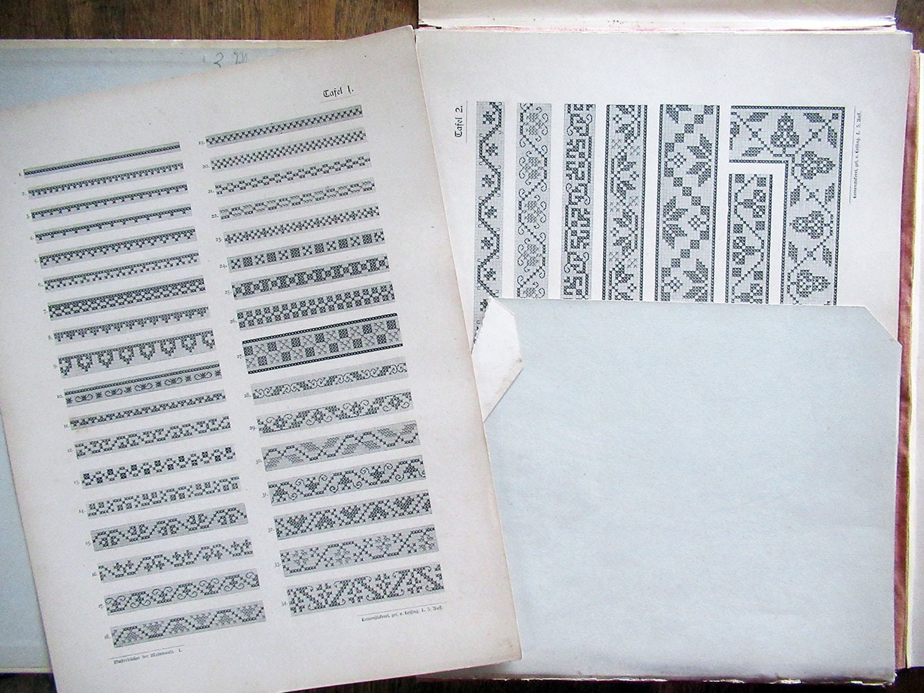 1882 Old German Embroidery Patterns 1st Portfolio by Julius Lessing ...