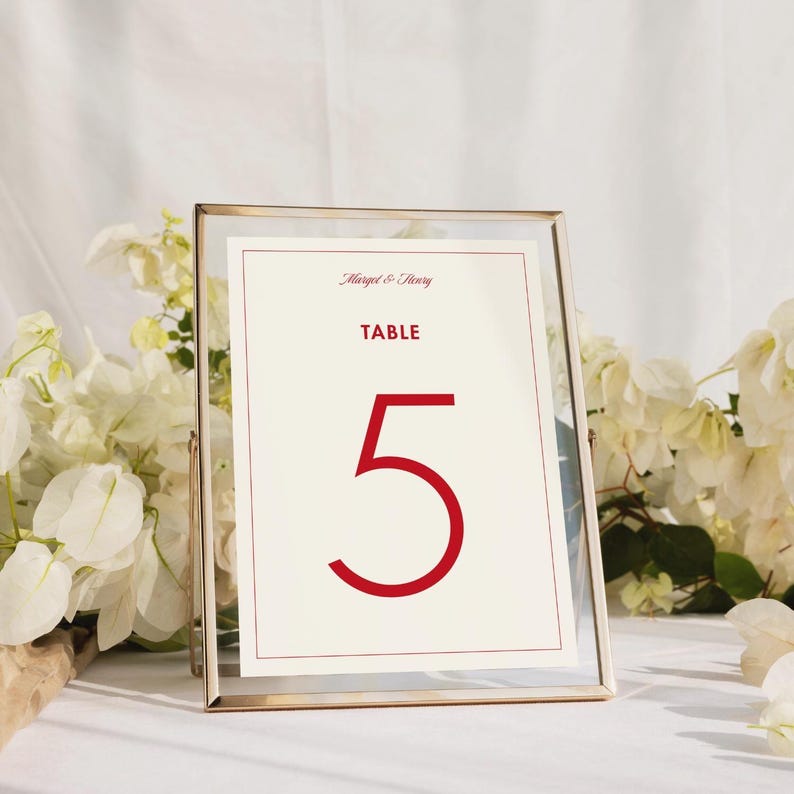 Editable Menu Suite | Classic Romantic Coquette Wedding | Table Numbers ...