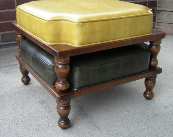 AMAZING Vintage Ethan Allen Foot Stools - Etsy