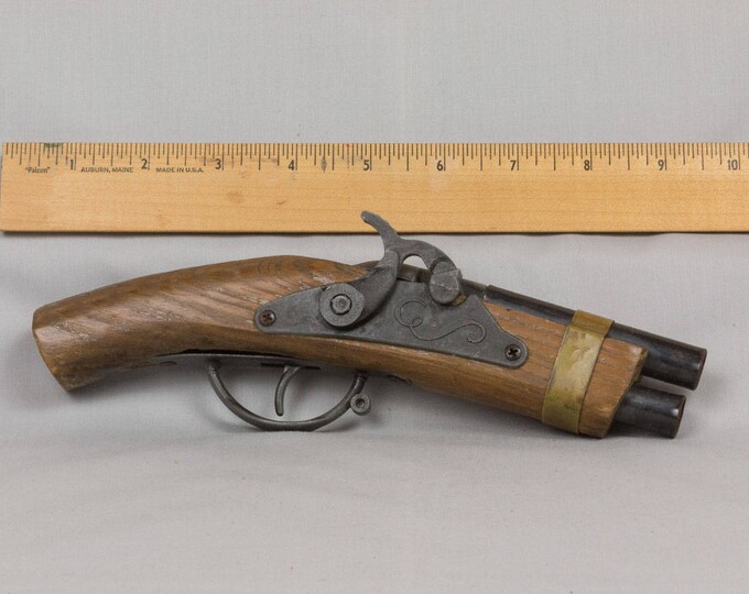 Wood Cap Gun, Vintage Toy Cap Gun, Wooden Toy Cap Gun, Toy Cap Pistol ...