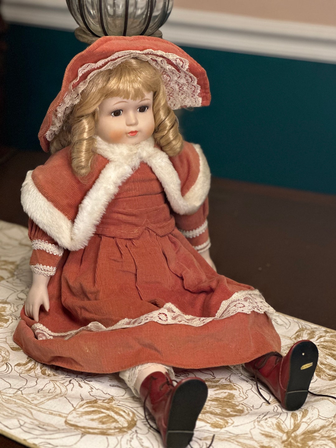 Vintage English Porcelain Doll - Etsy