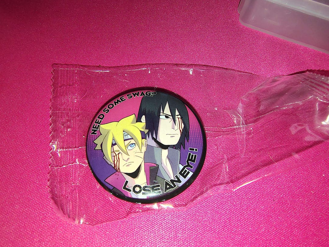 Sasuke and Boruto 1.5" Button Pin: Gamer Ita Bag Accessory - Etsy UK