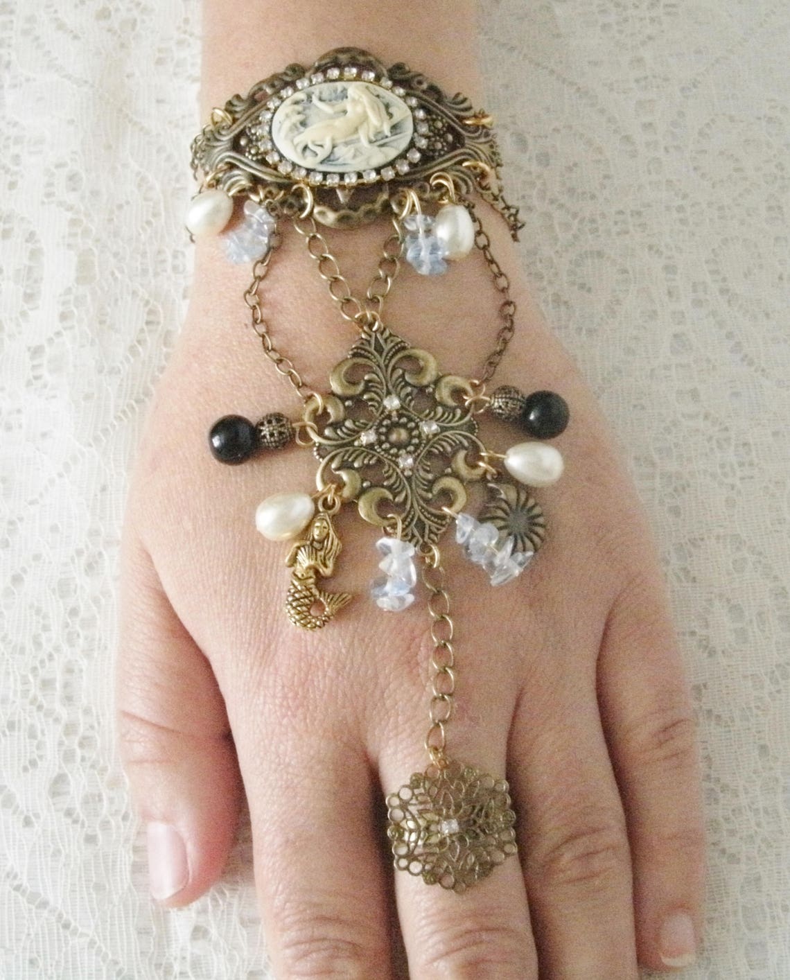 Mermaid Slave Bracelet Gothic Jewelry Medieval Jewelry Renaissance ...