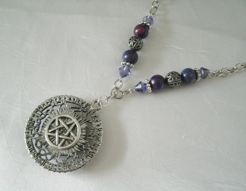 Hidden Pentacle Necklace Wiccan Jewelry Pagan Jewelry Wicca - Etsy