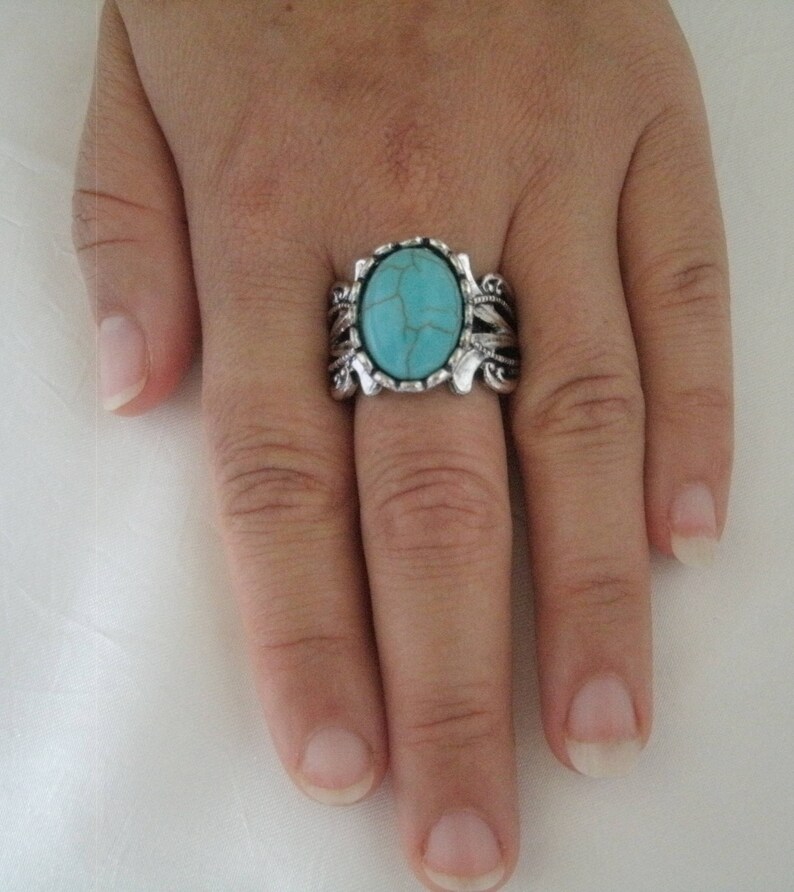Turquoise Ring Southwestern Jewelry Southwest Jewelry - Etsy