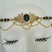 Black/gold Gothic Circlet Headpiece Art Deco Jewelry Gothic Jewelry ...