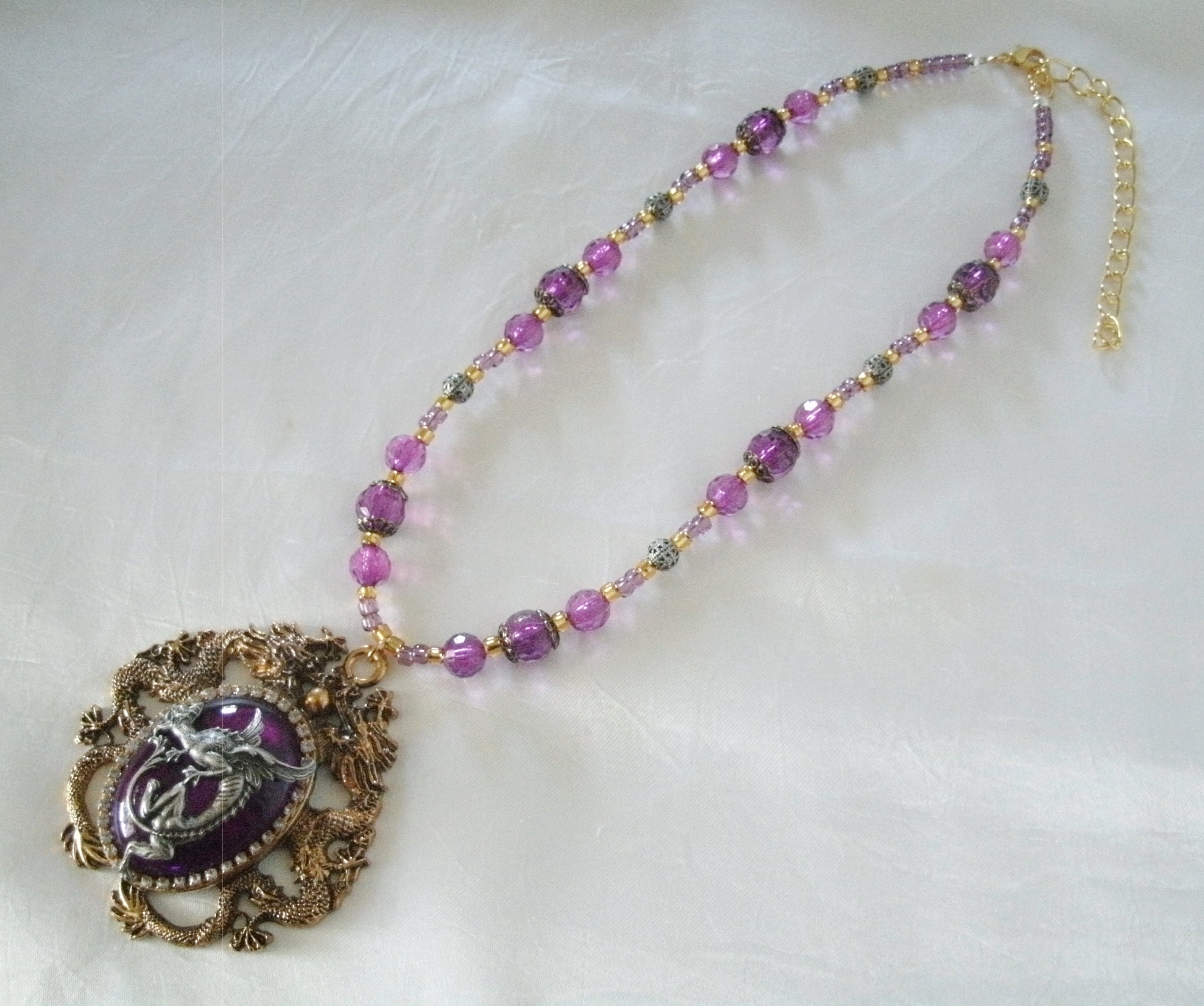 Dragon Necklace Medieval Jewelry Renaissance Jewelry Fantasy | Etsy