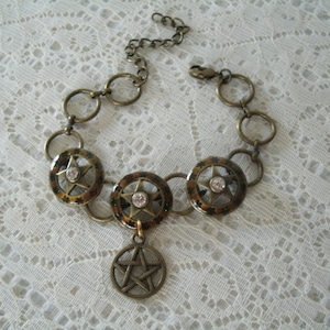 Pentagram Bracelet, Wiccan Jewelry Pagan Jewelry Wicca Jewelry Witch ...
