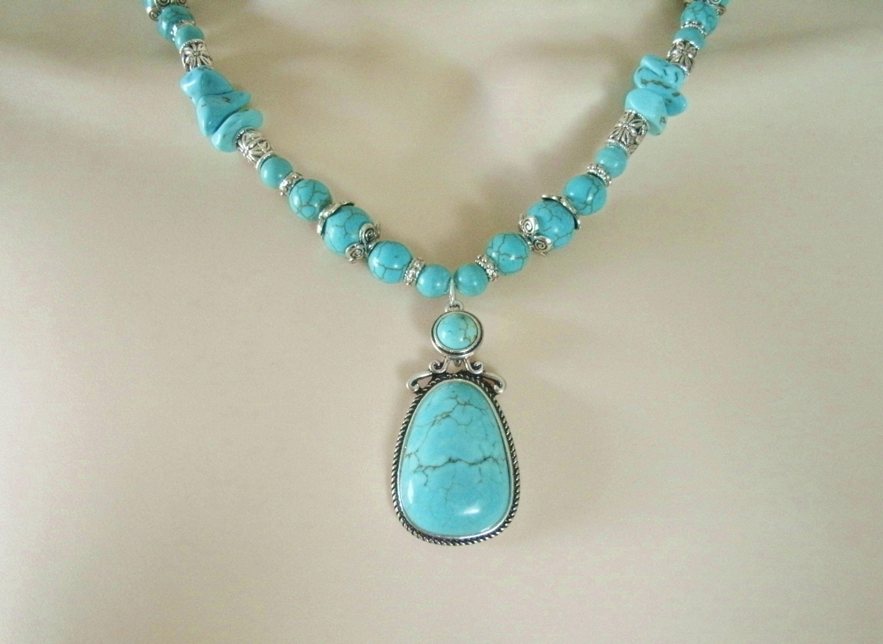 Turquoise Necklace Southwestern Jewelry Southwest Jewelry Turquoise ...