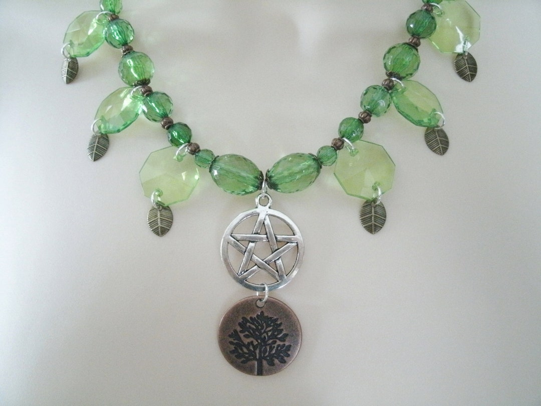Tree of Life Pentacle Necklace Wiccan Jewelry Pagan Jewelry Wicca ...