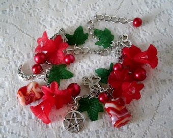 Witch's Familiar Pentacle Bracelet Wiccan Jewelry Pagan Jewelry Wicca ...