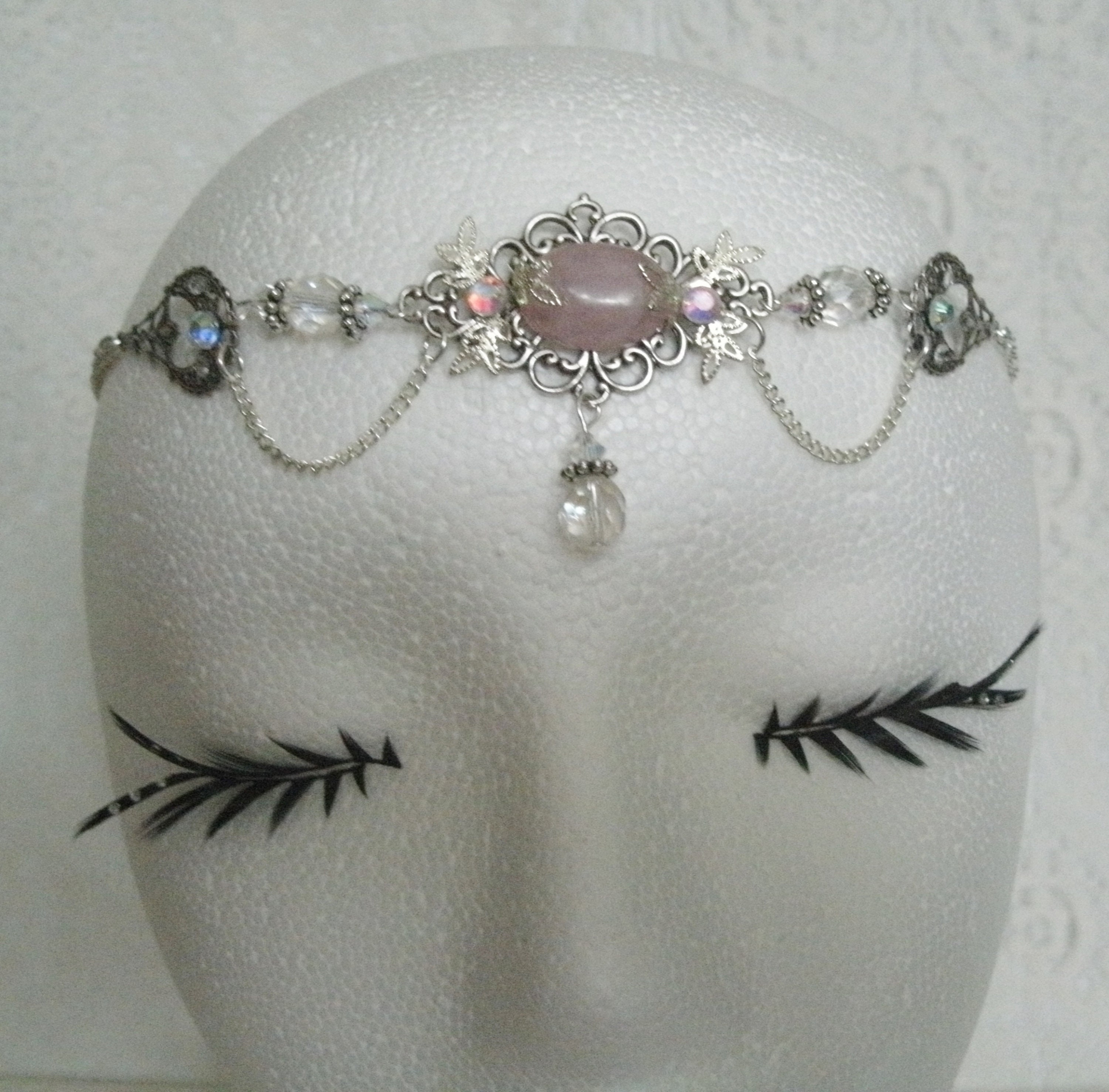 Rose Quartz Circlet Wiccan Jewelry Pagan Jewelry Witch Jewelry Wicca ...