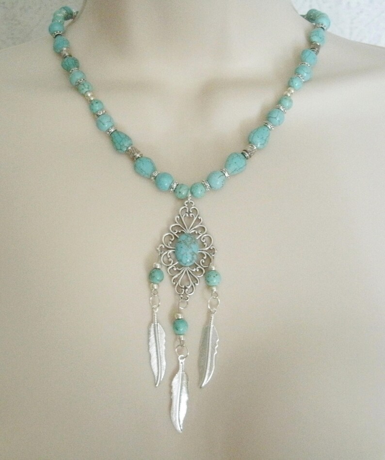 Turquoise Necklace southwestern jewelry southwest jewelry | Etsy