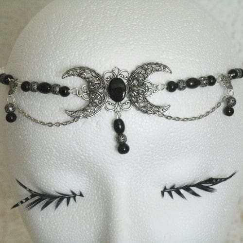 Crescent Moon Circlet Wiccan Jewelry Pagan Jewelry Wicca - Etsy