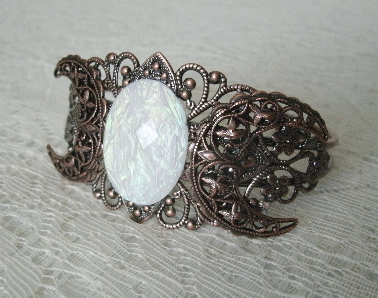 Copper Triple Moon Cuff Bracelet Wiccan Jewelry Pagan Jewelry - Etsy