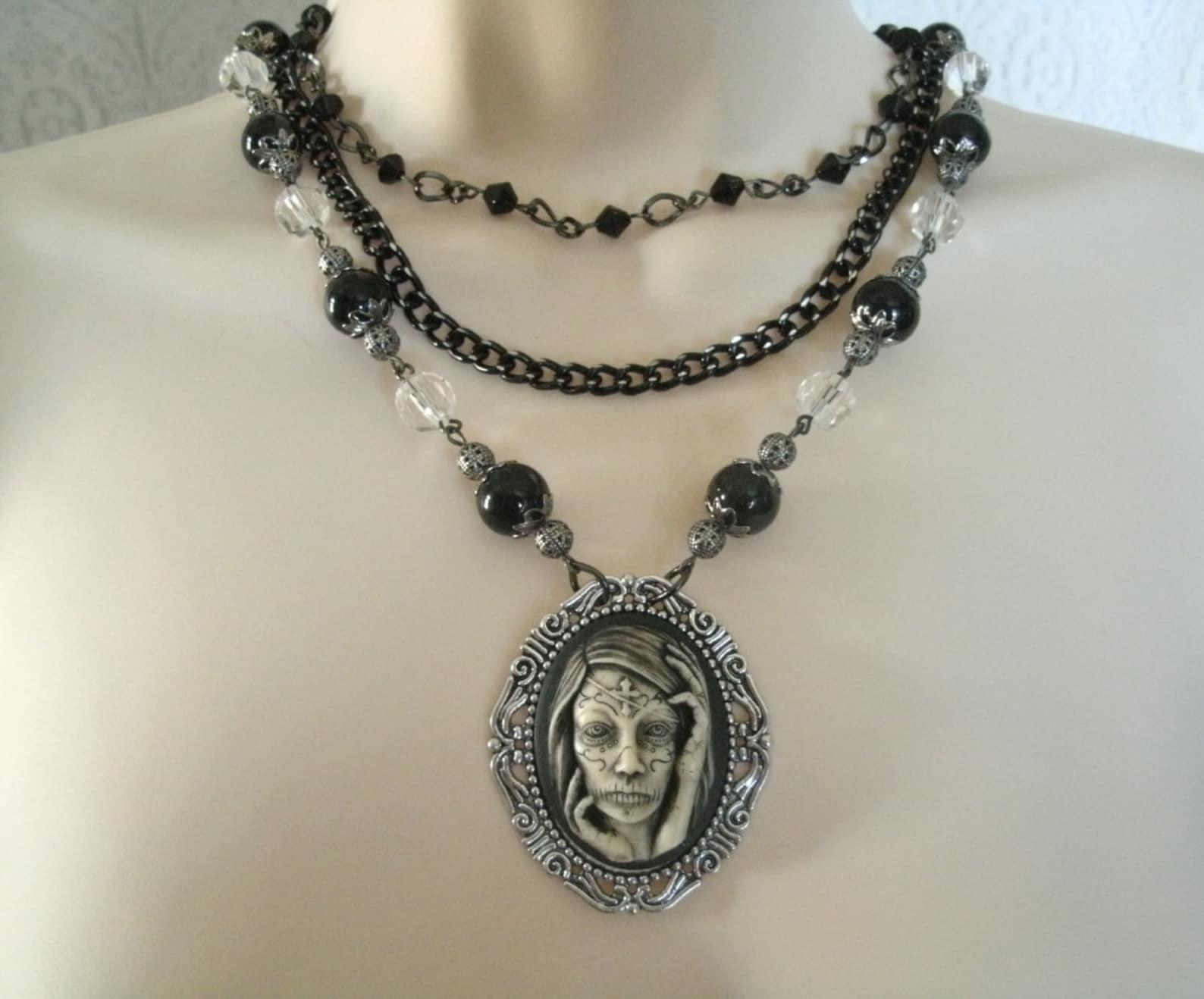 Gothic Necklace Gothic Jewelry Goth Jewelry Vampire Jewelry Steampunk ...
