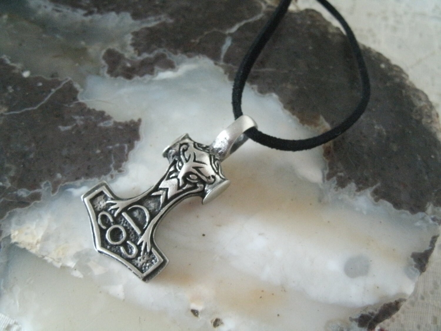 Thors Hammer Necklace Viking Jewelry Wiccan Jewelry Pagan | Etsy