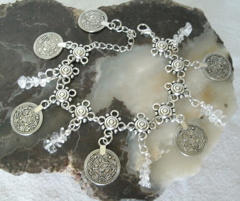 Crystal Quartz Anklet boho jewelry gypsy jewelry bohemian | Etsy