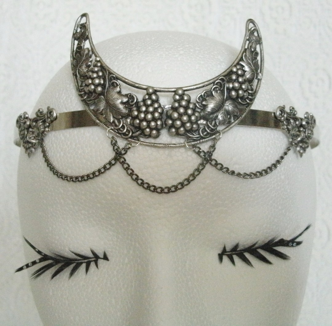 Crescent Circlet Medieval Jewelry Renaissance Jewelry Gothic Jewelry ...