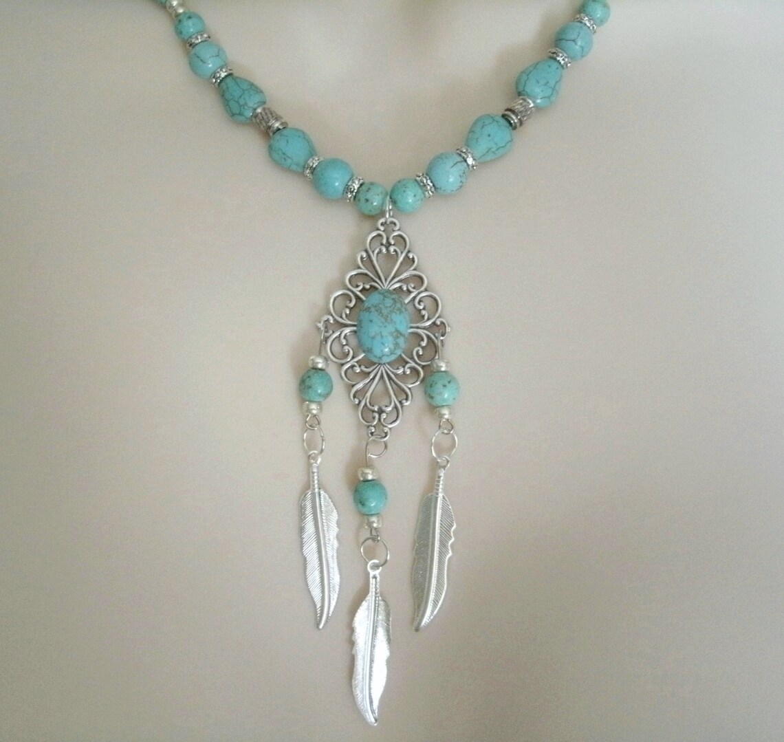 Turquoise Necklace Southwestern Jewelry Southwest Jewelry Turquoise ...